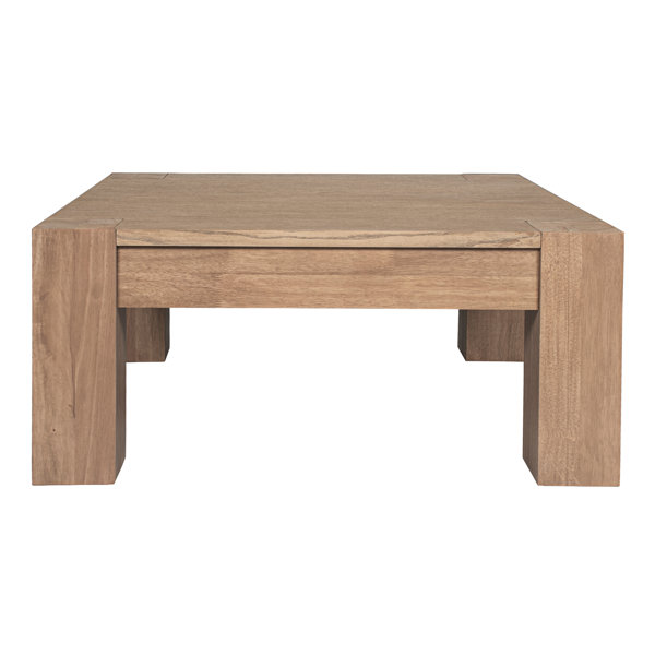 Latitude Run® Carsjen Chunky Leg Squared Coffee Table & Reviews | Wayfair
